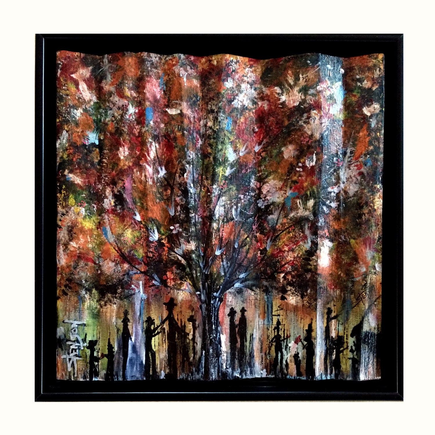 JJS - Original, Framed - “The Gathering On Potter's Pond” (PCOS40 ...